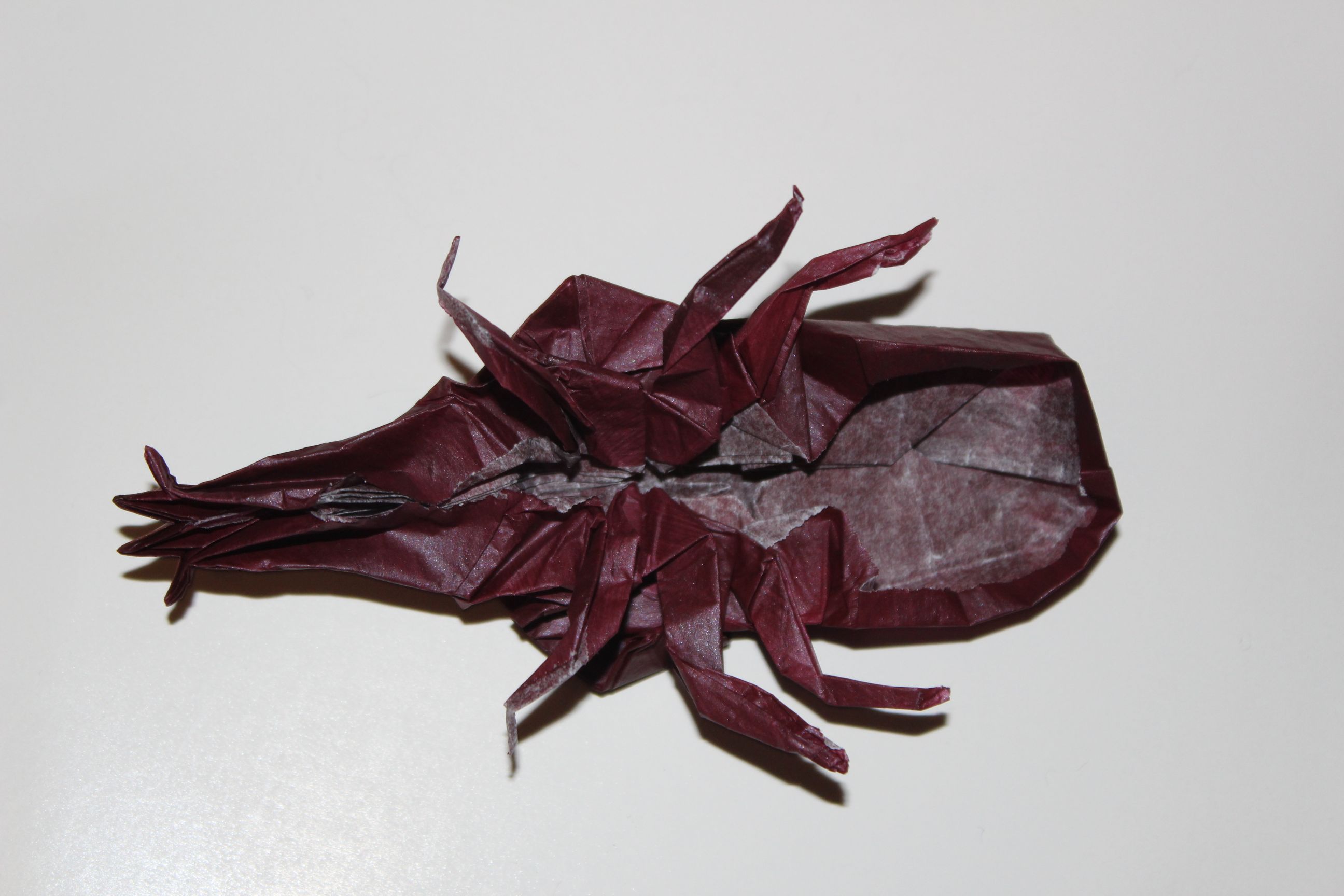 Crease Pattern Challenge 014 – Caged Scorpion Origami