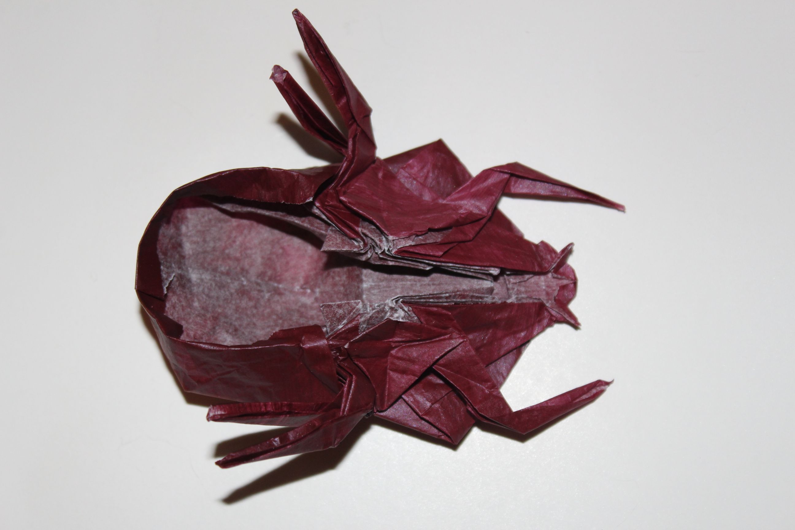 Crease Pattern Challenge 014 – Caged Scorpion Origami