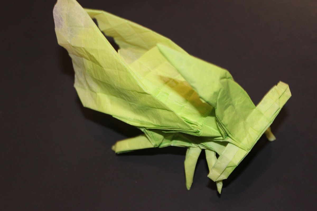 Crease Pattern Challenge 033 – Caged Scorpion Origami